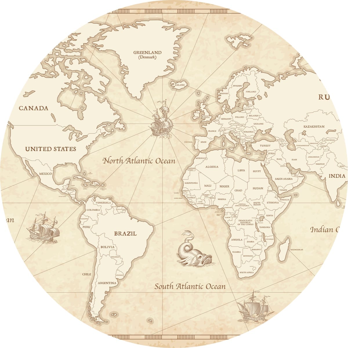 Where is the Atlantic Ocean located on the world map? - Best Hotels Home