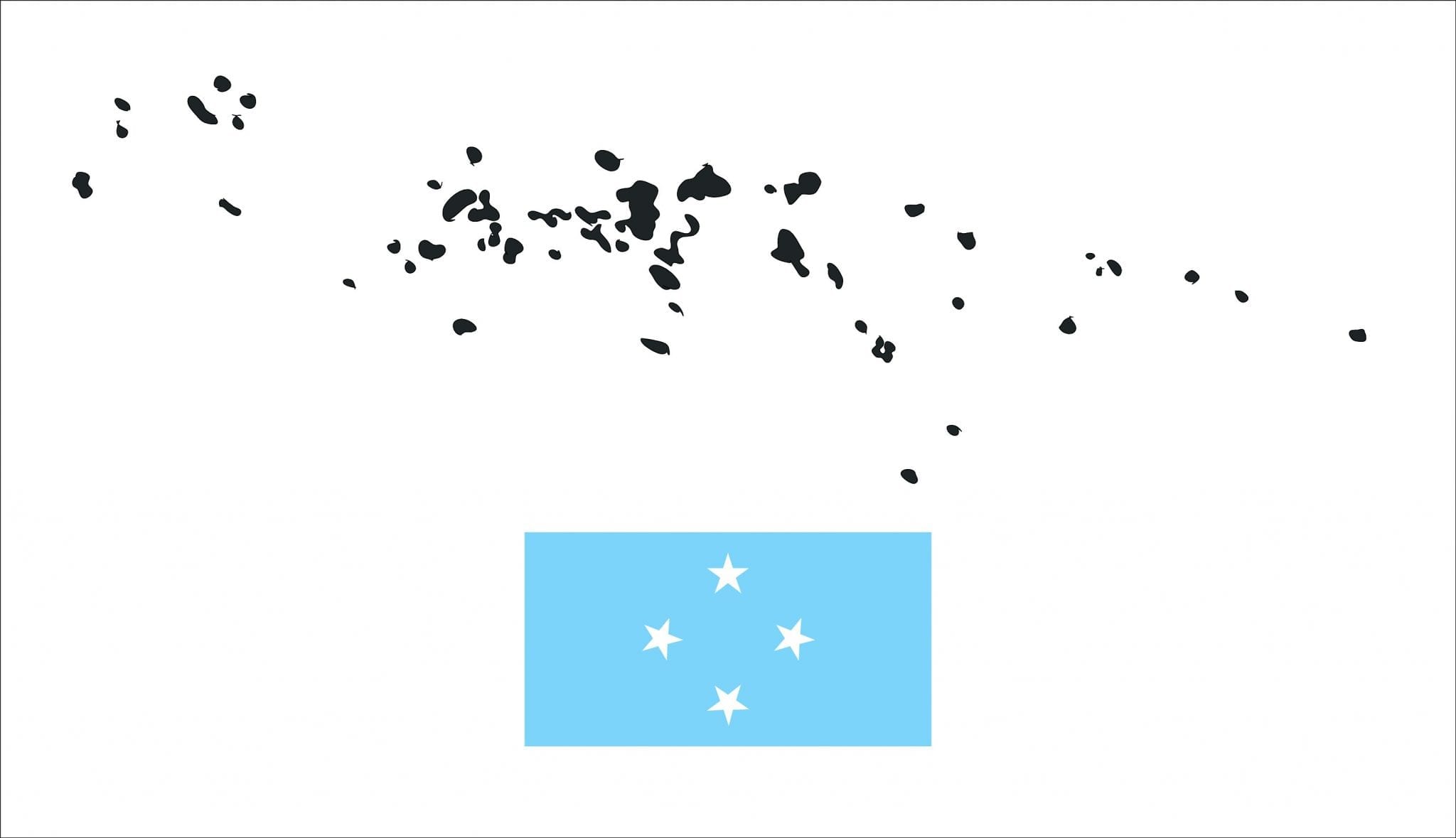 Map of Federated States of Micronesia and Flag Facts | Reasons to visit ...