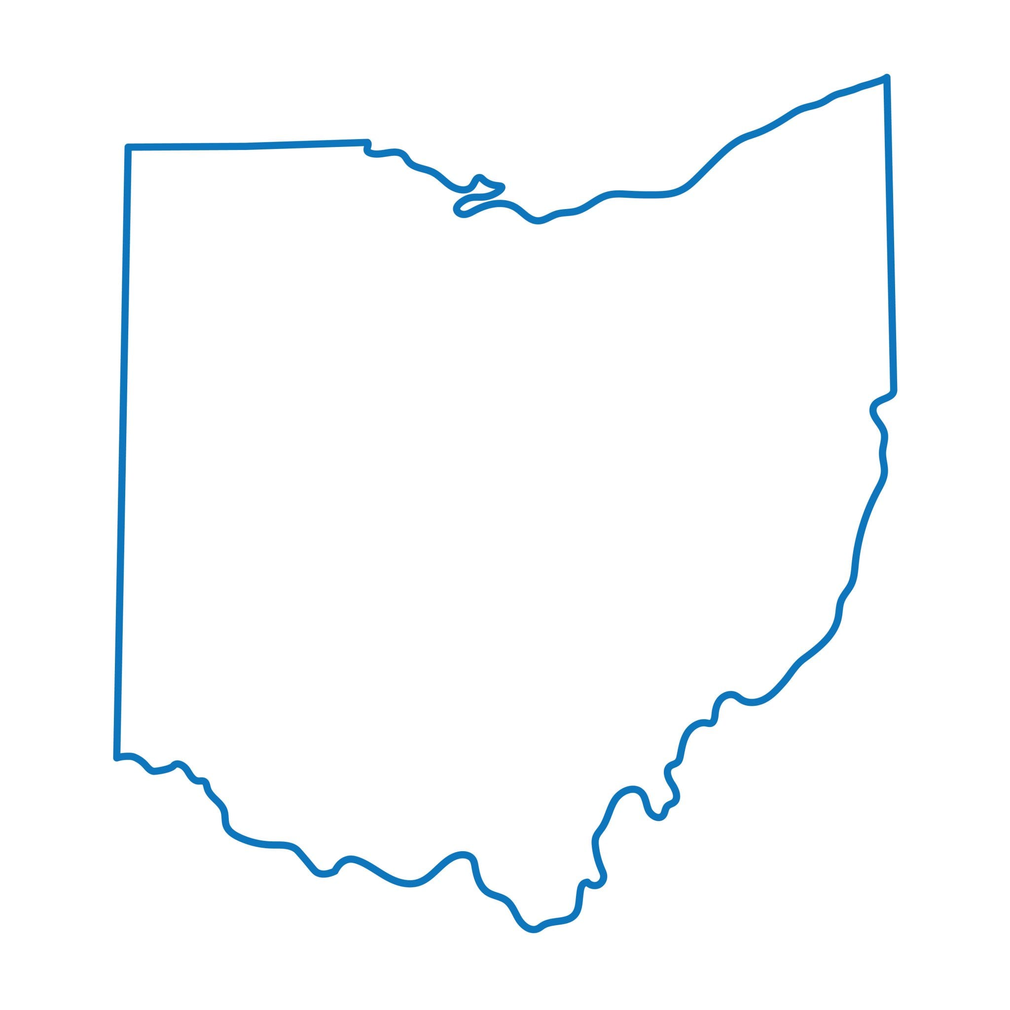 Map of Ohio and Flag | Ohio Road, Counties, Cities and Outline Map ...