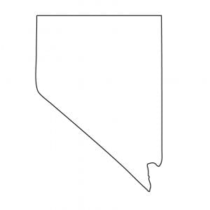 Map of Nevada and Flag | Nevada Outline, Cities, Counties and Road Map ...