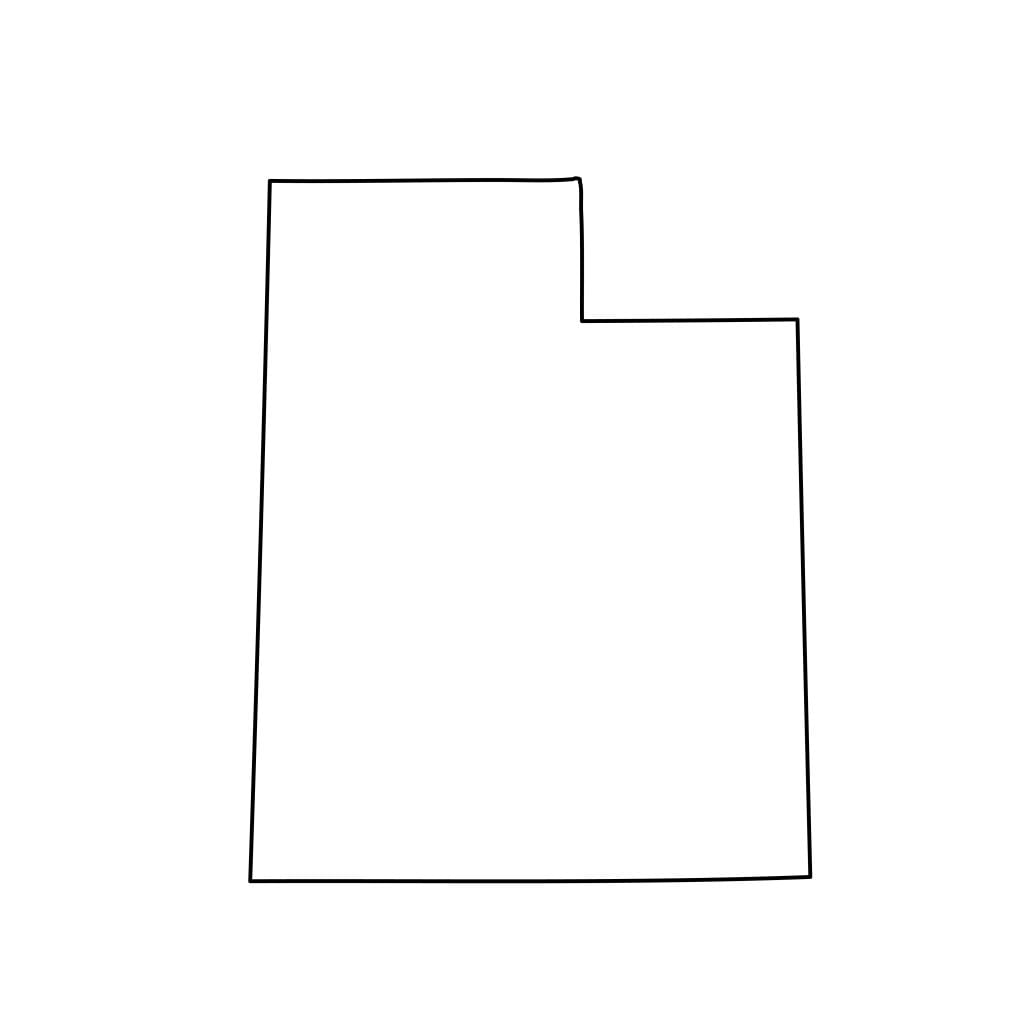Map of Utah and Flag | Utah Outline, Counties, Cities and Road Map ...