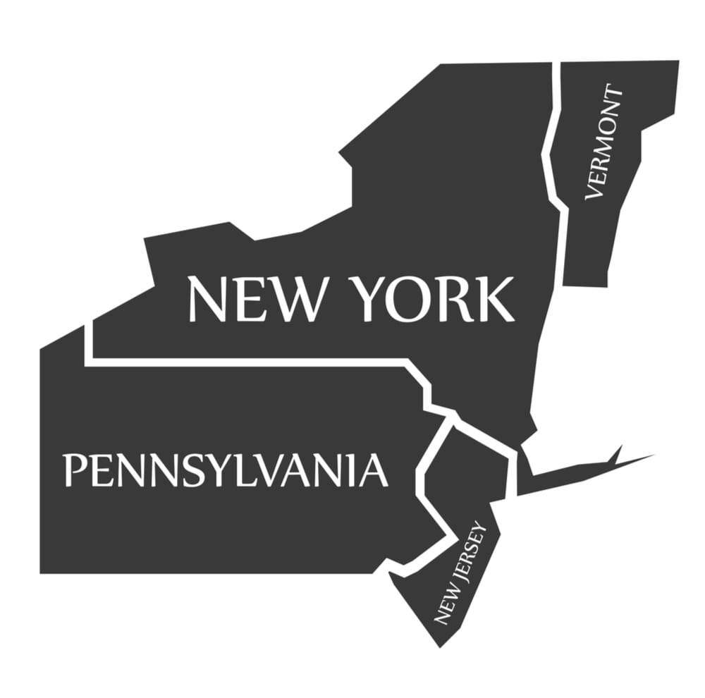 Detailed Map of Pennsylvania and Flag | Outline, Counties, Cities and ...