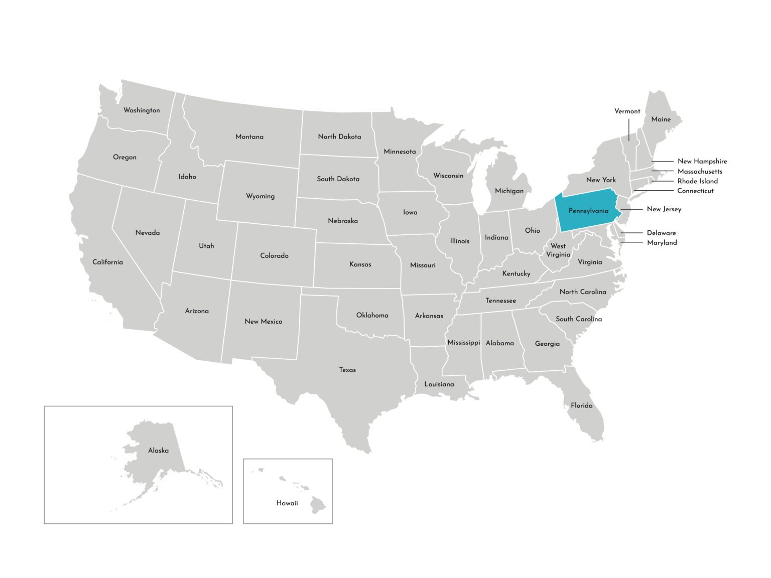 Where is Pennsylvania, PA located? Where is Pennsylvania on a U.S. Map ...