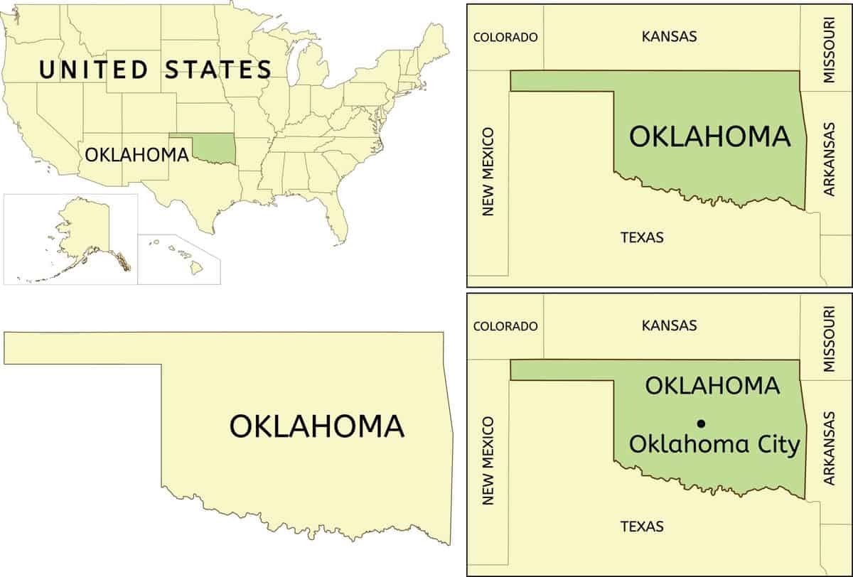 Where is Oklahoma City (Oklahoma) located on the map? Is Oklahoma City ...